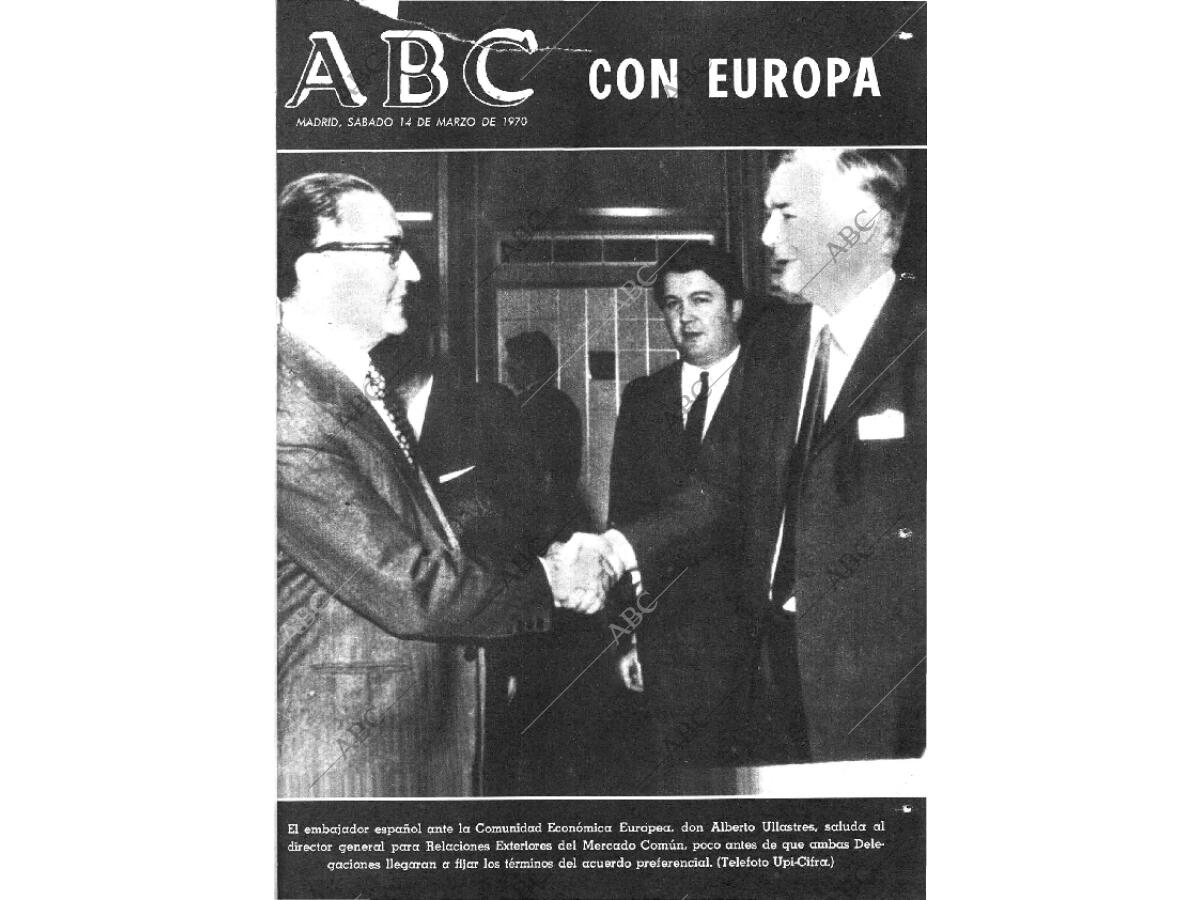 Periódico ABC MADRID 14-03-1970,portada - Archivo ABC