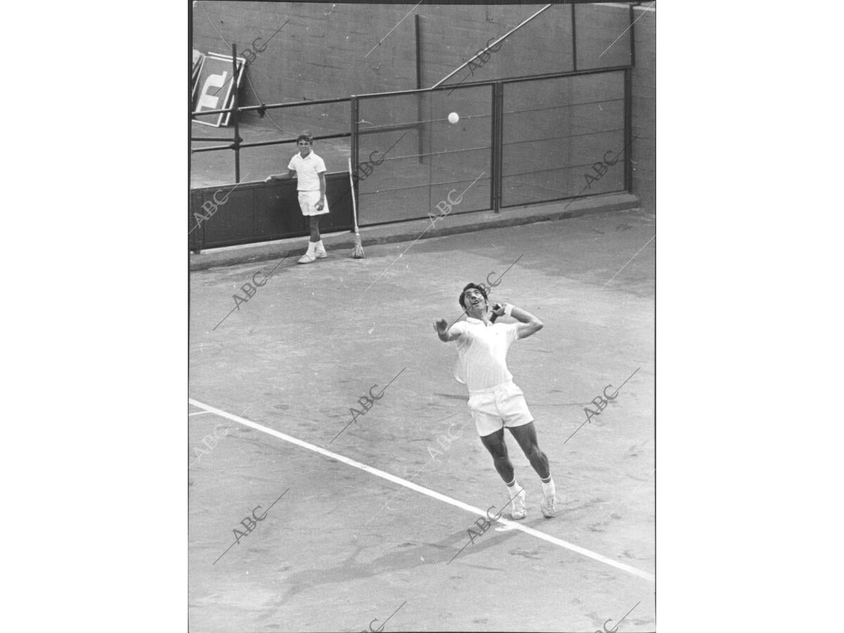 Manolo Orantes durante la disputa de la final del campeonato de España ...