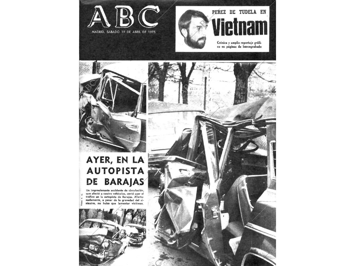 Periódico ABC MADRID 19-04-1975,portada - Archivo ABC