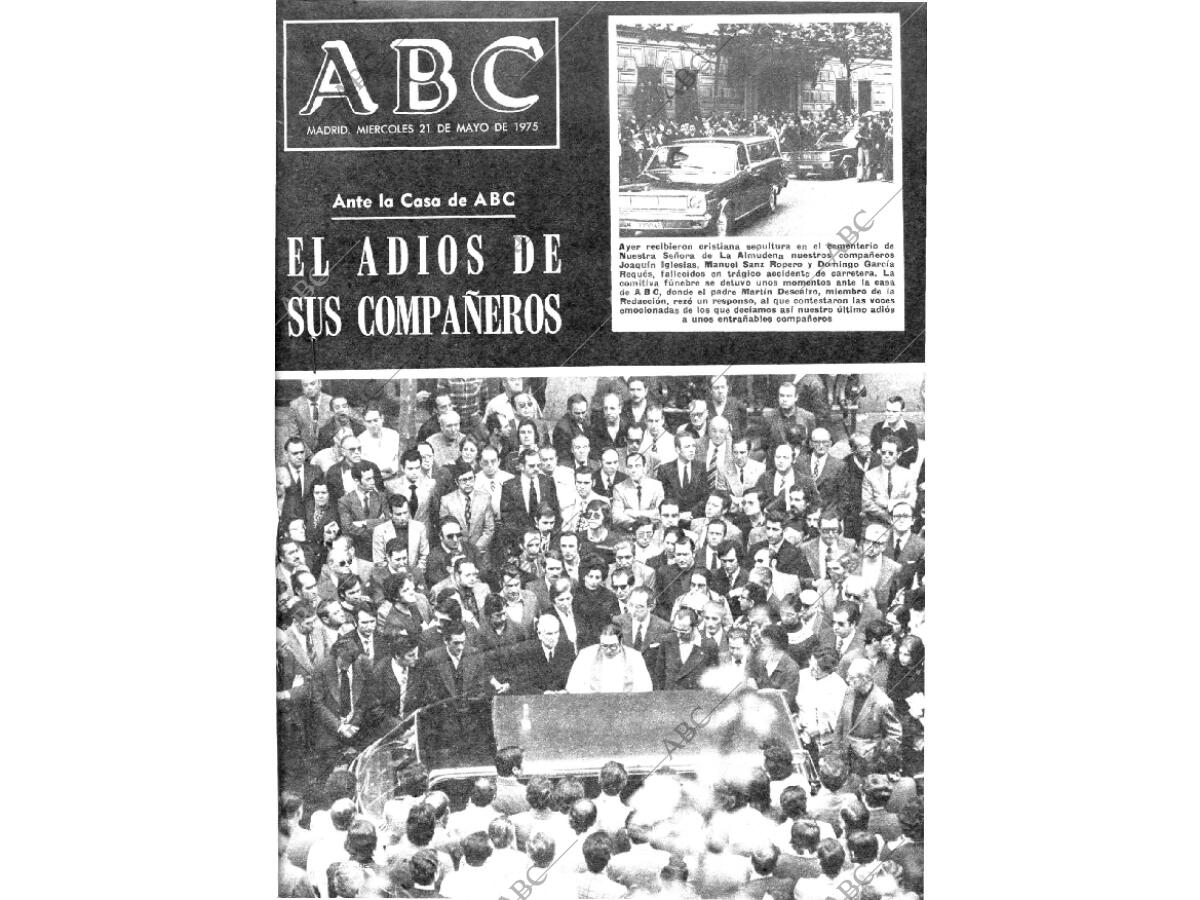 Periódico ABC MADRID 21-05-1975,portada - Archivo ABC