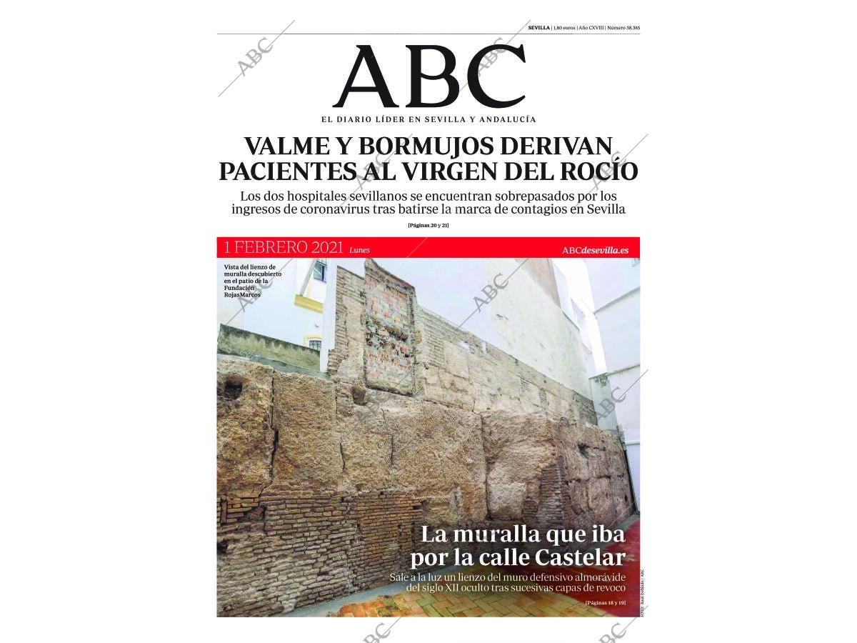 Periódico ABC SEVILLA 01-02-2021,portada - Archivo ABC