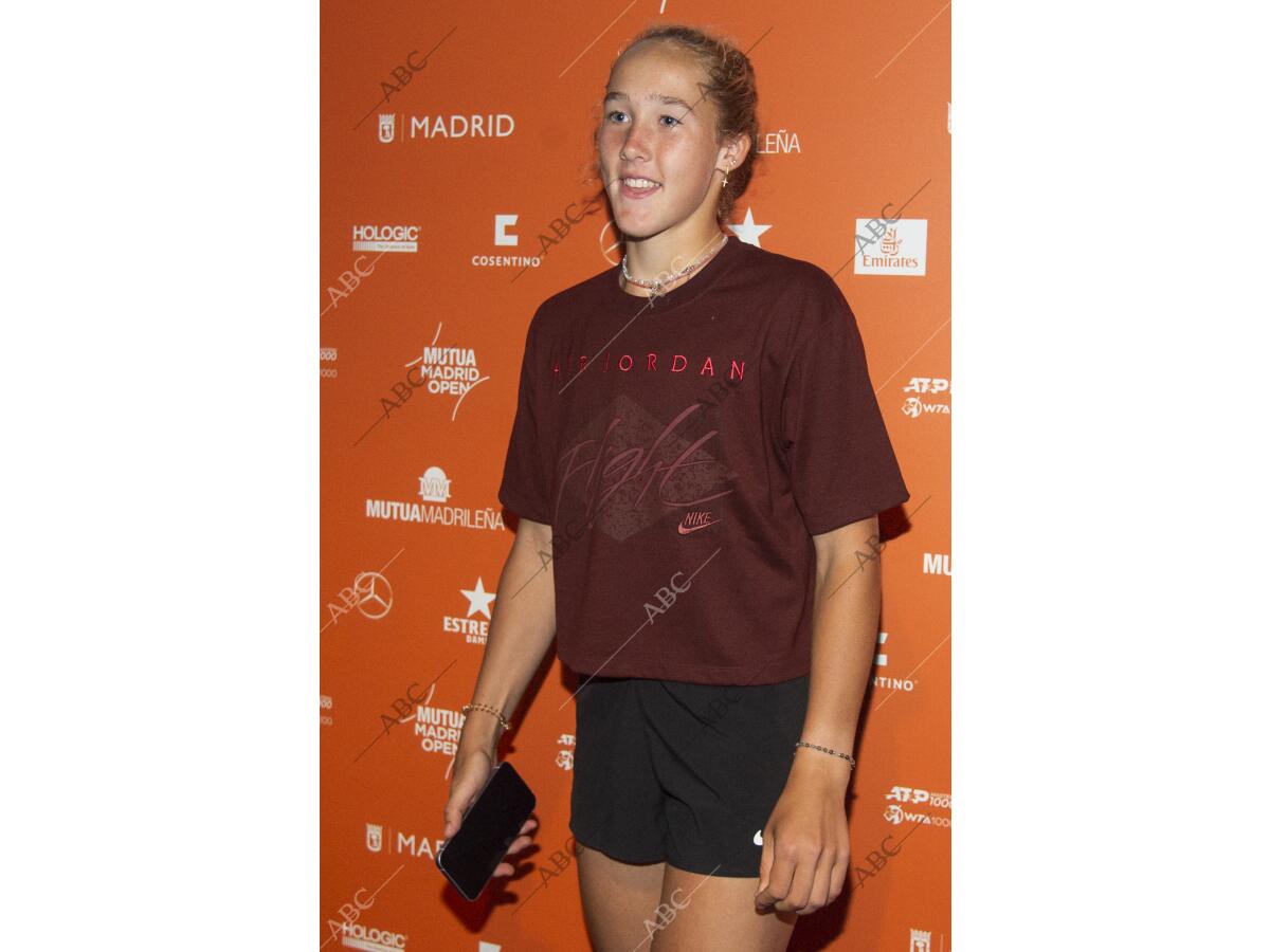 Mirra Andreeva en zona Mixta - Archivo ABC