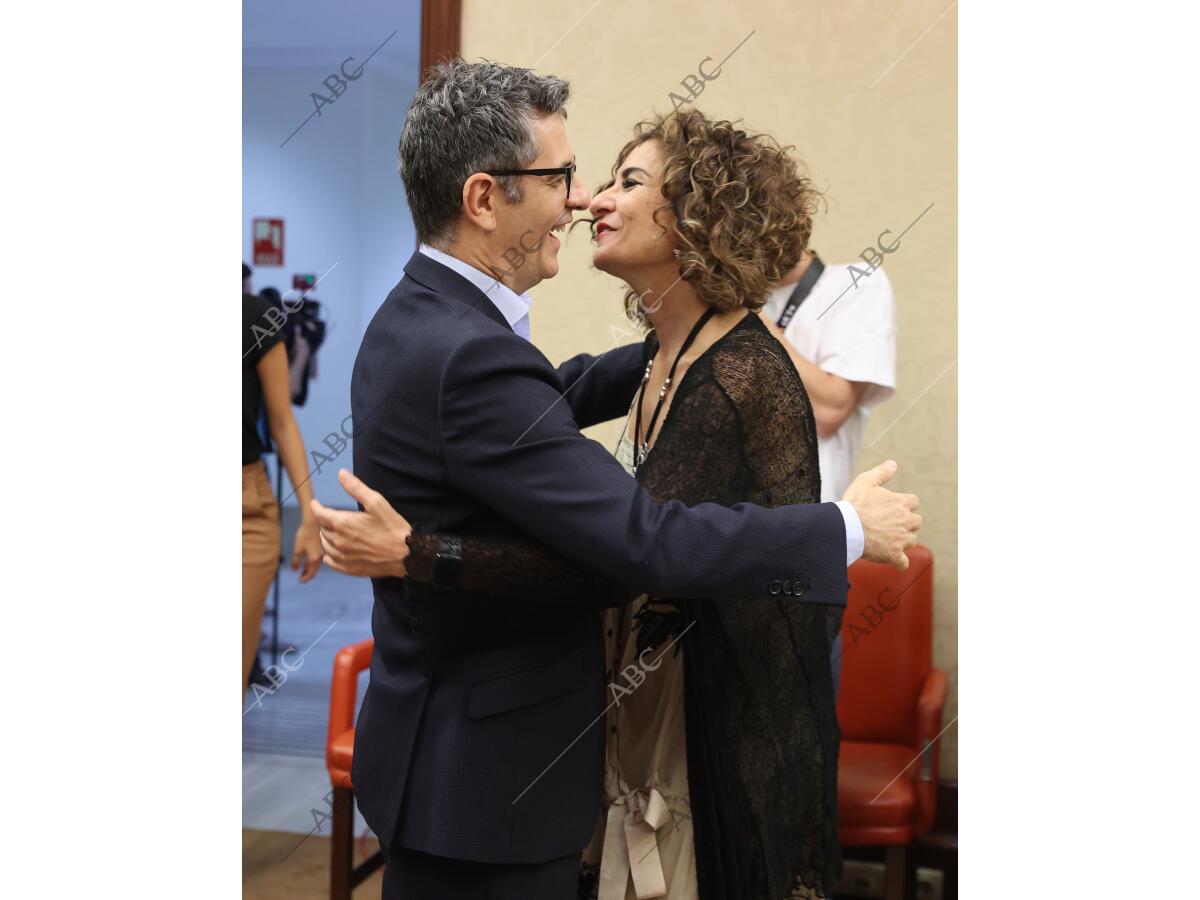 Comparecencia del ministro Félix Bolaños ante la diputación permanente ...